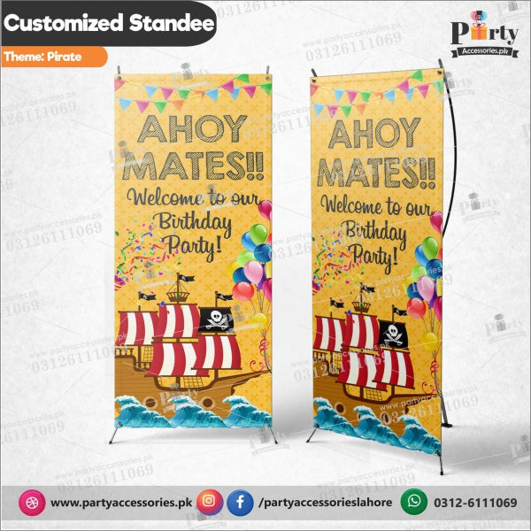 Customized Welcome Standee for The Pirates theme party ...