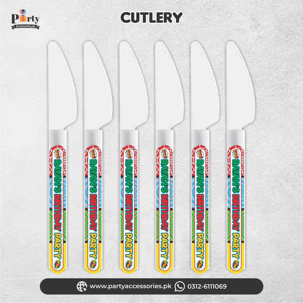 Customized Avengers Cutlery Set for Superhero Parties ...