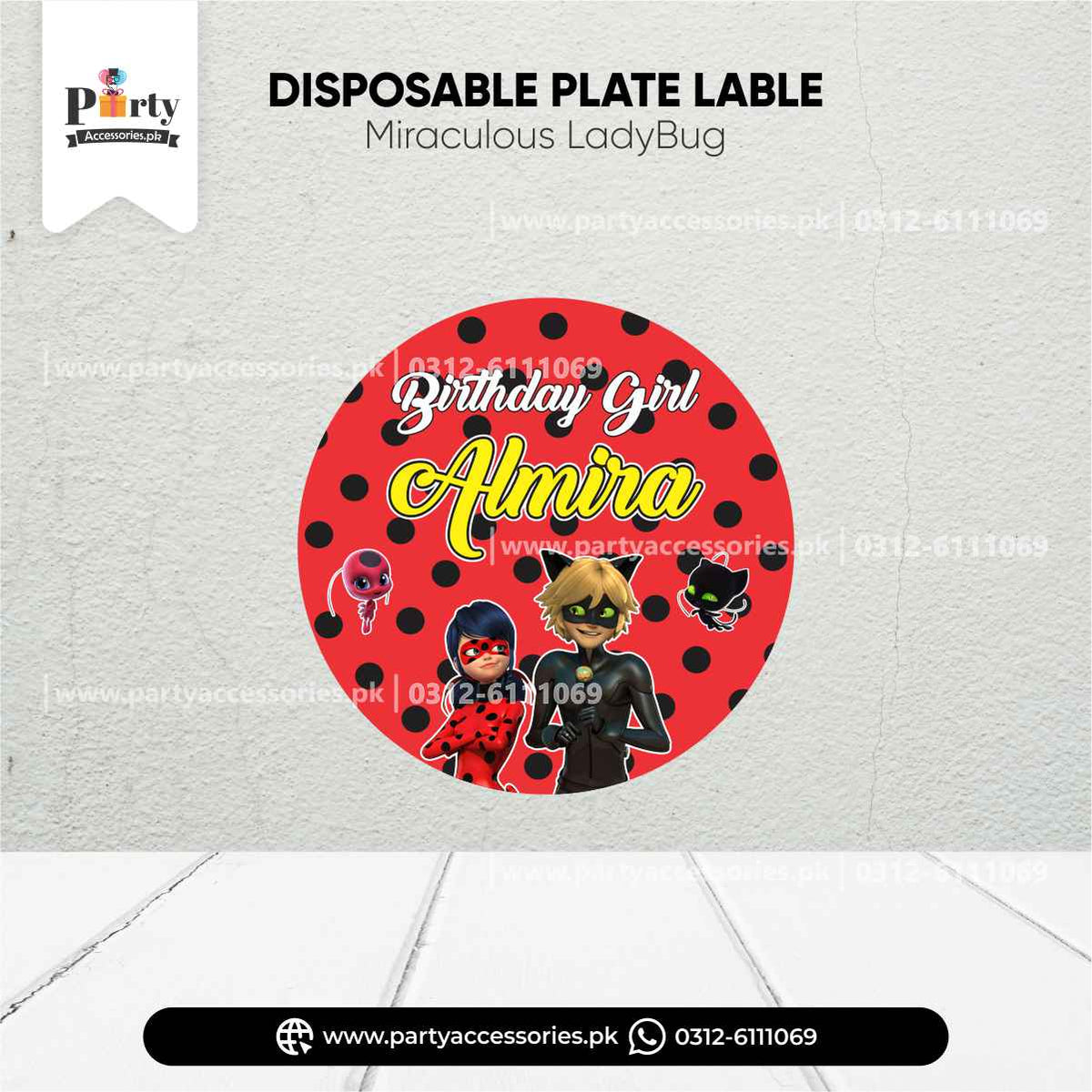 Miraculous Ladybug Disposable Plates (6 pcs) – Perfect Party Tableware ...