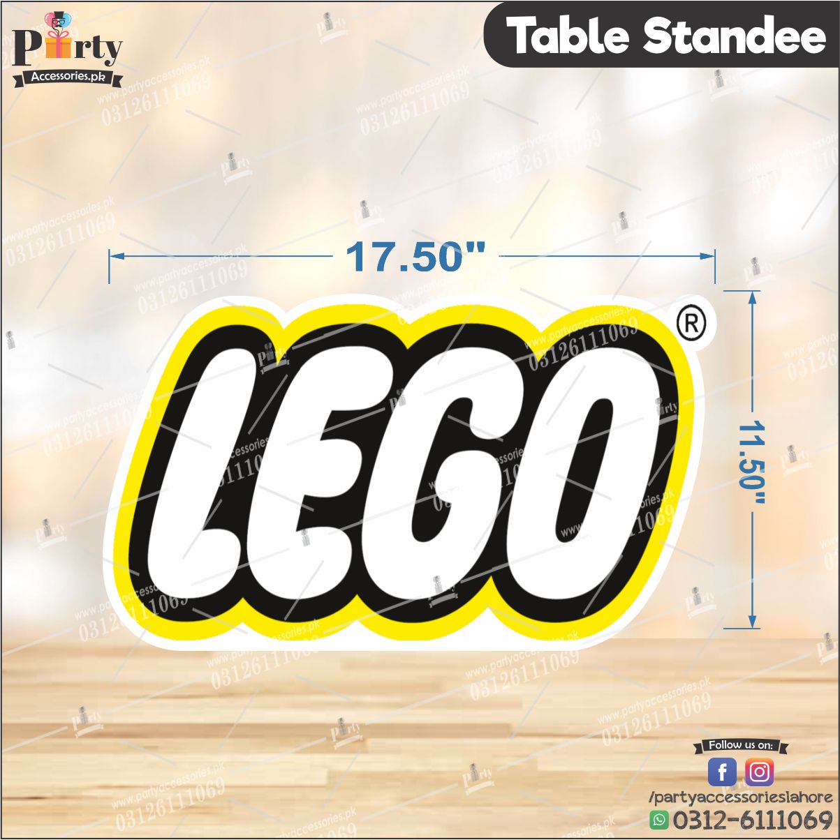 Lego Theme Standing Character Cutouts for Birthday Party Decoration ...