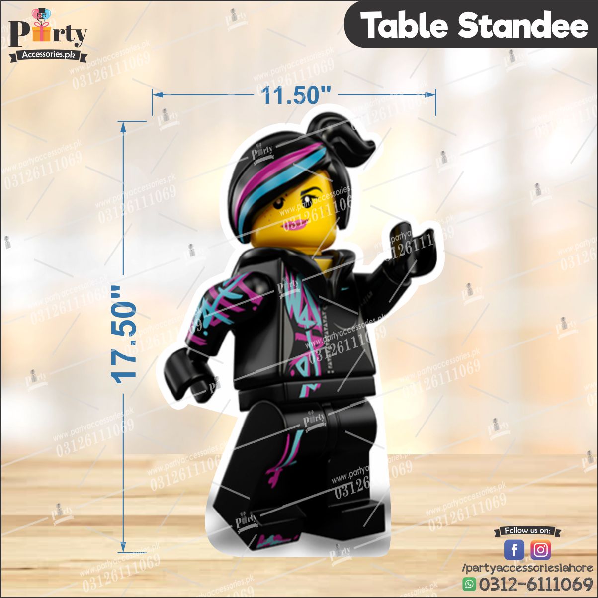 Lego Theme Standing Character Cutouts for Birthday Party Decoration ...