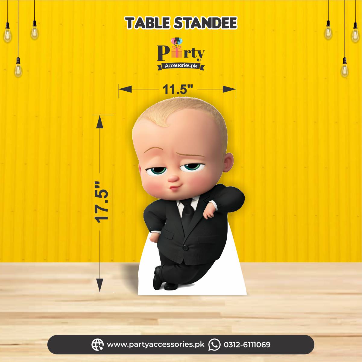 Boss Baby theme decorations | Table standing cutouts for Parties ...