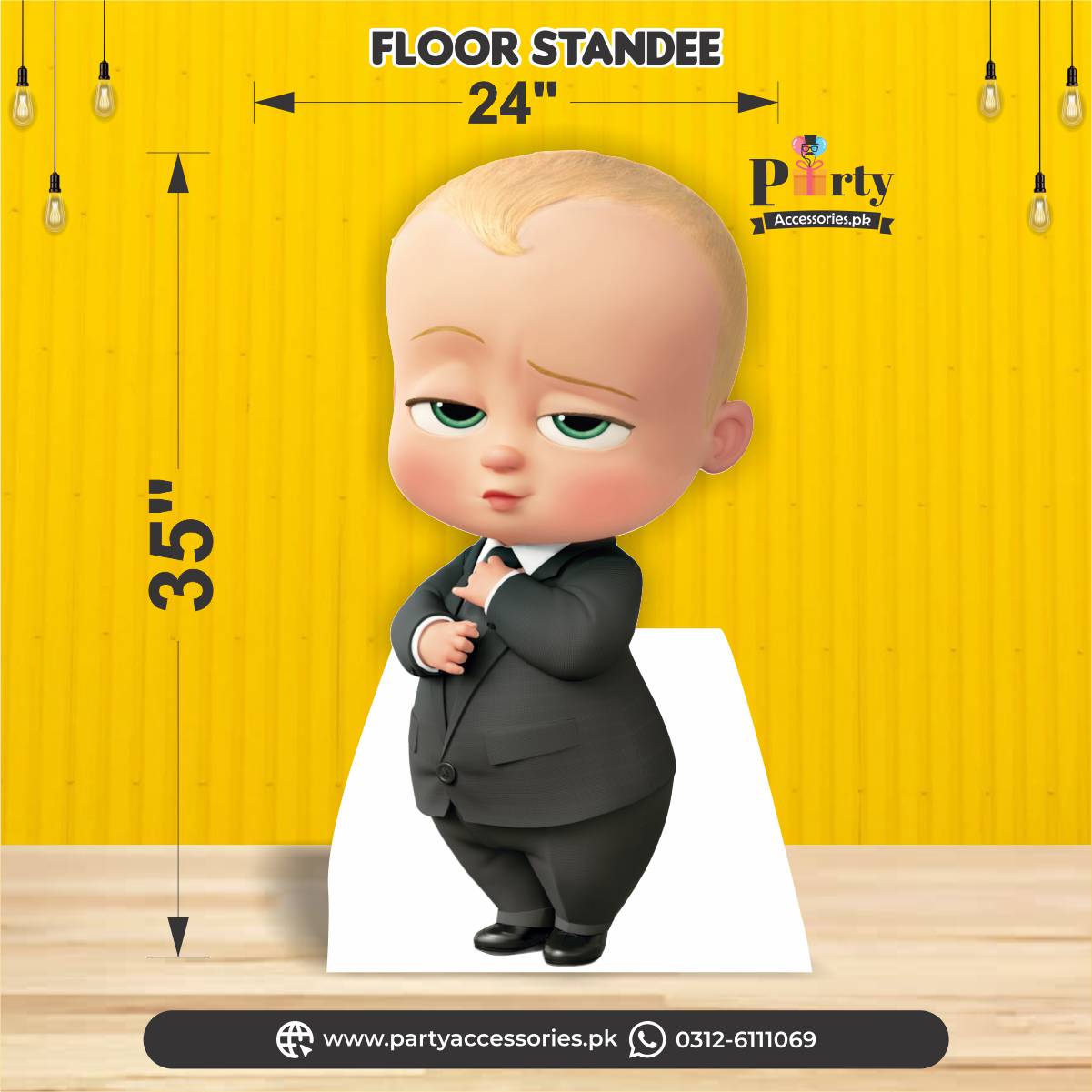 Boss Baby theme decorations | Table standing cutouts for Parties ...