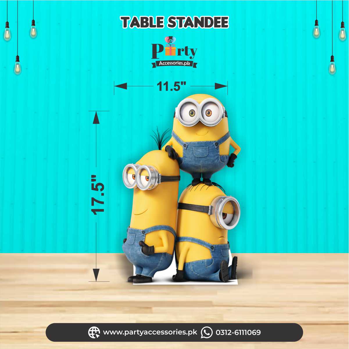 Cute Minion Table Standees | Charming Party Decorations ...
