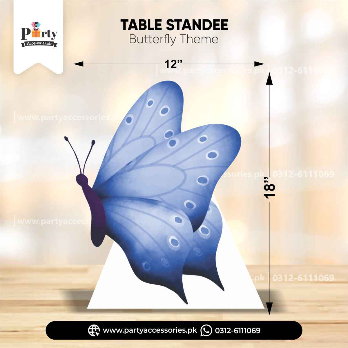 Butterfly Theme Standing Cutout | Vibrant Party Decoration ...