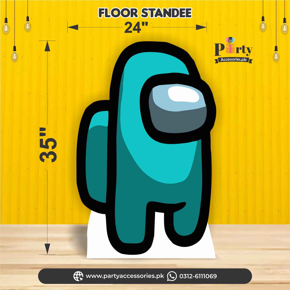 Among Us Standing Characters Cutouts | For Party Decoration ...