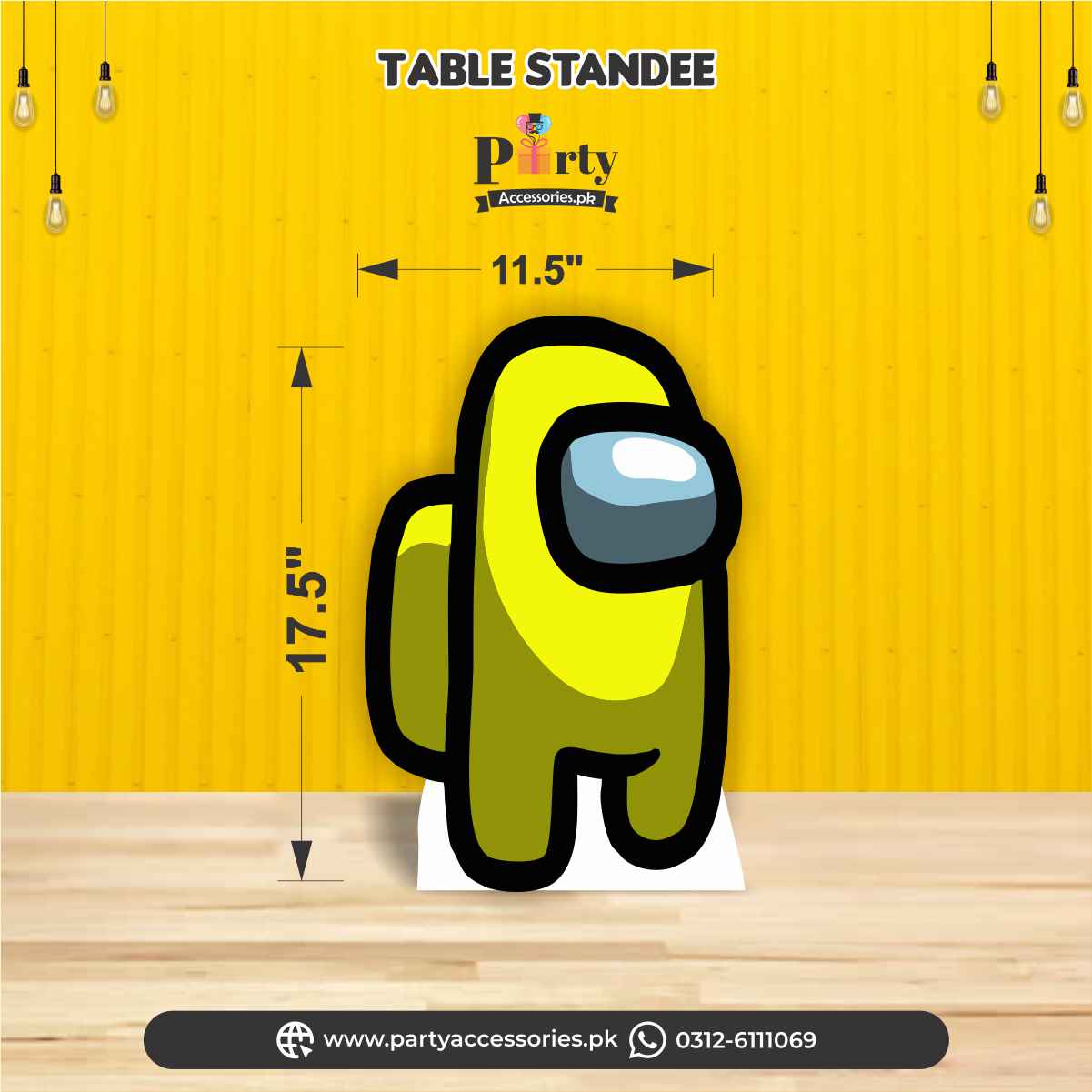 Among Us Standing Characters Cutouts | For Party Decoration ...