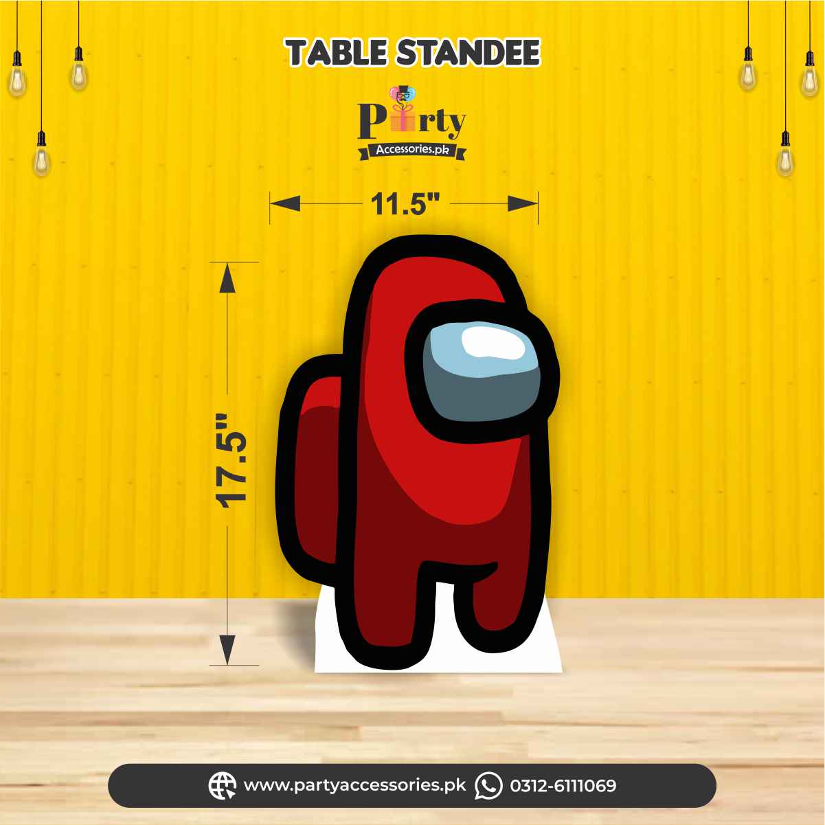 Among Us Standing Characters Cutouts | For Party Decoration ...