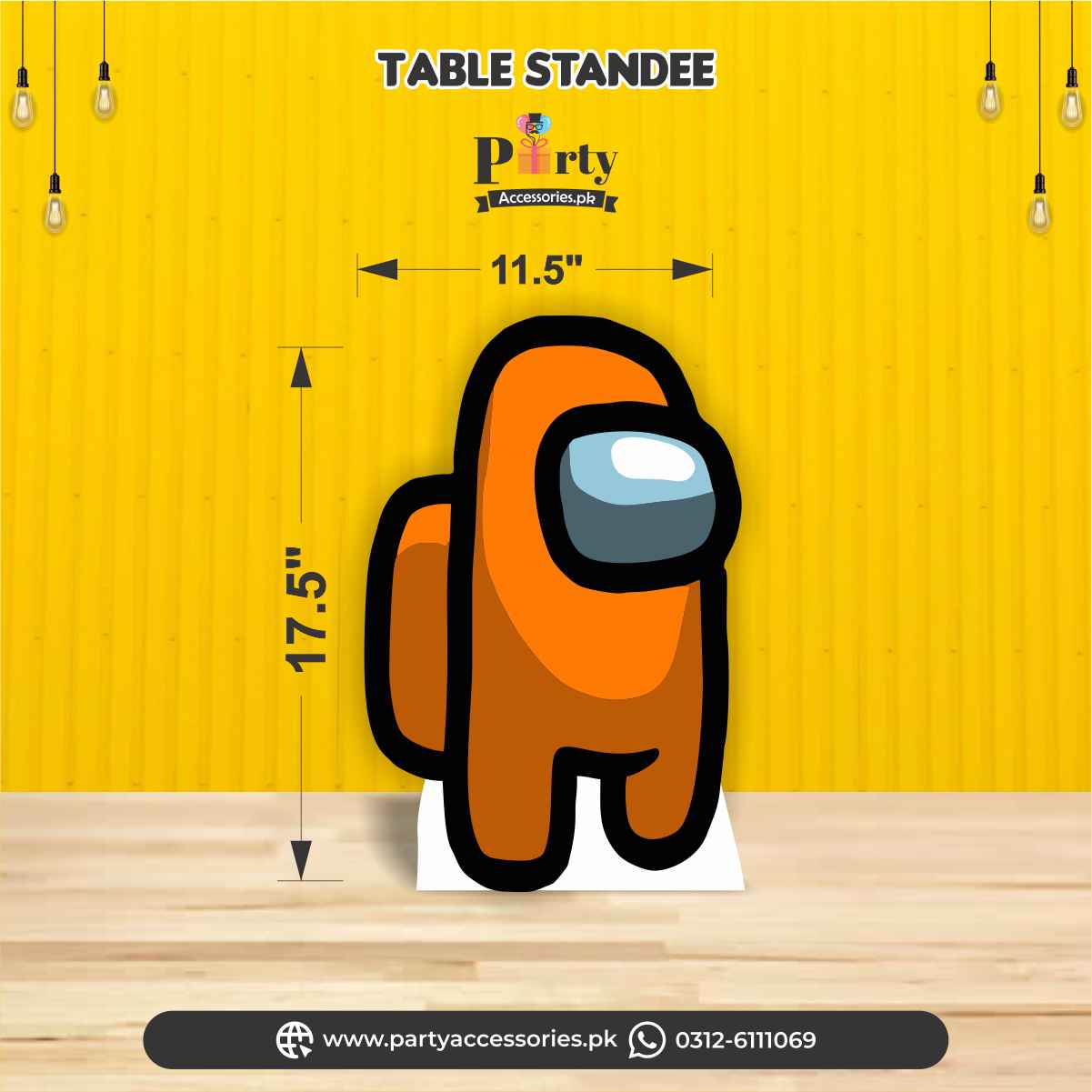 Among Us Standing Characters Cutouts | For Party Decoration ...