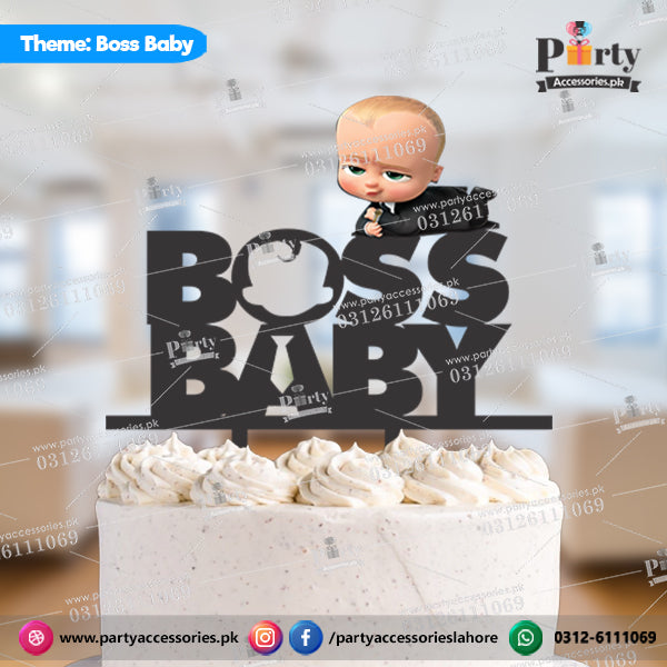 Boss Baby Wooden Cake Topper: 100% Customizable | Party Decor ...