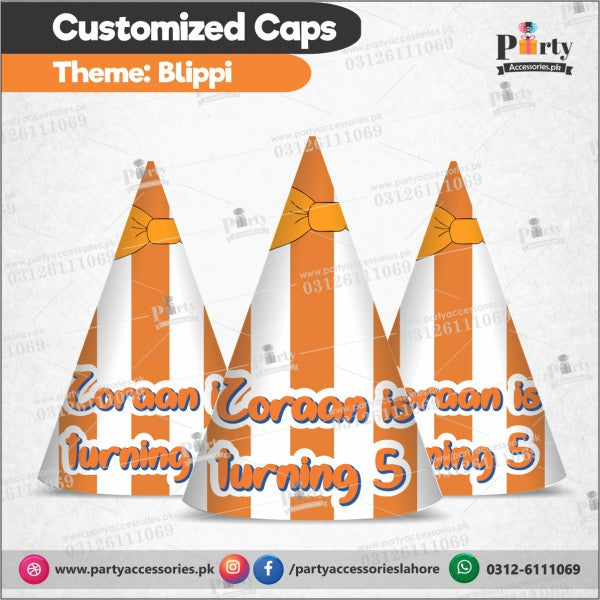 6-Pack Blippi Cone Caps for Memorable Birthday Parties ...