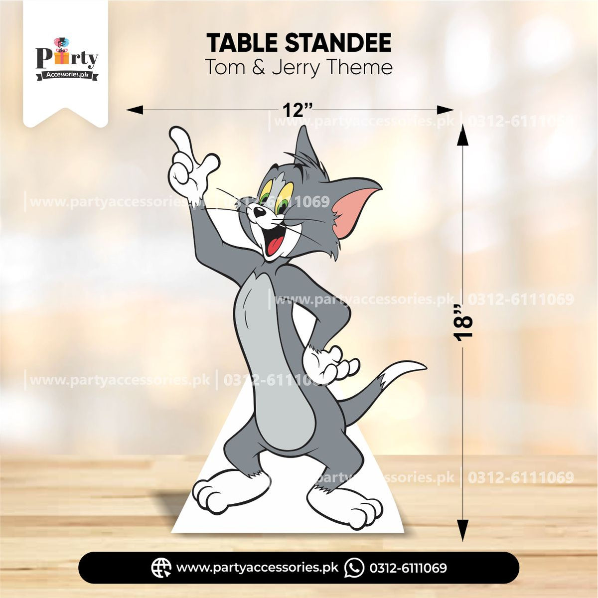 Tom & Jerry Standing Cutouts for Birthday Party Decorations ...