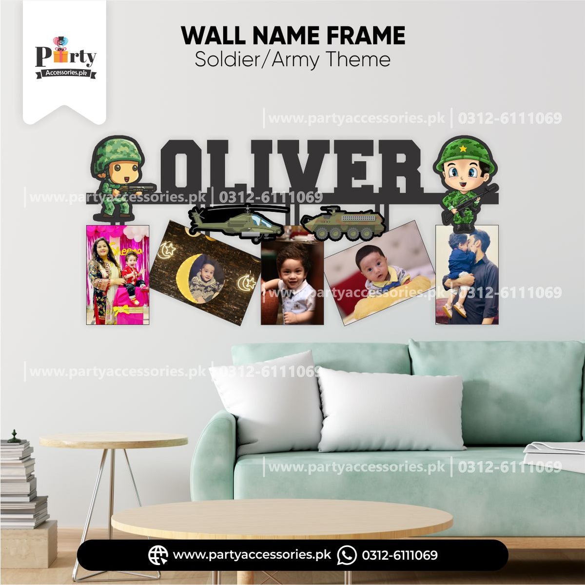 Generals Army soldier theme Customized wall NAME frame ...