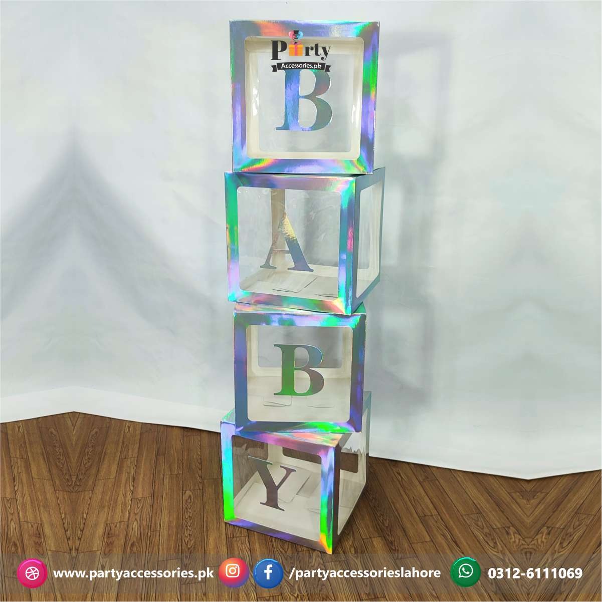 DIY Transparent Baby letter boxes | Set of 4 BABY letter boxes ...