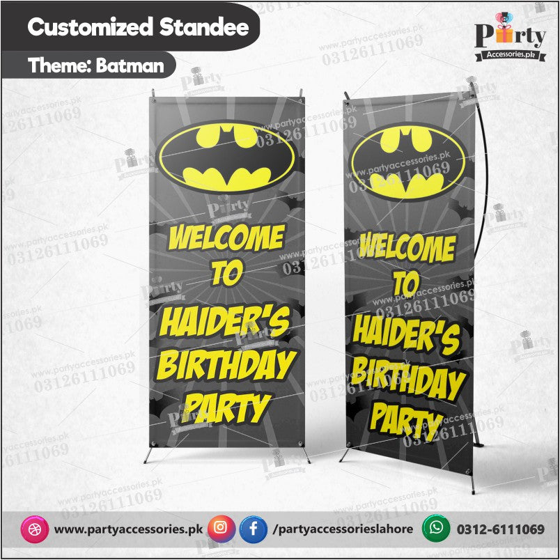 Customized Batman Welcome Standee for Birthday Entrance Decor ...