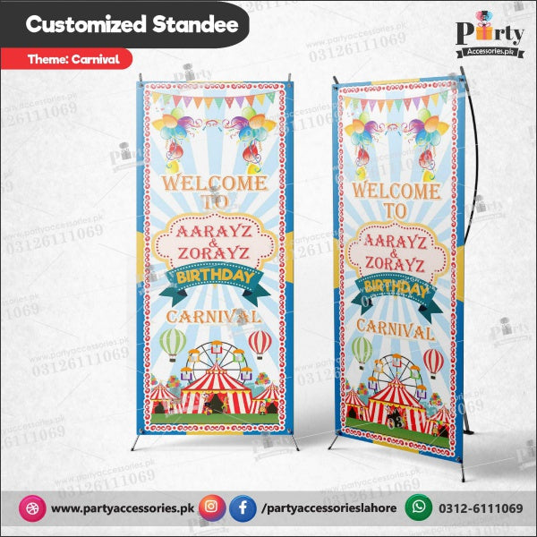 Customized Welcome Standee for Carnival Circus theme party ...