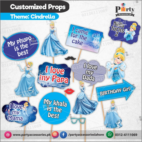 15-Piece Cinderella Party Props Set: Magical Birthday Celebrations ...