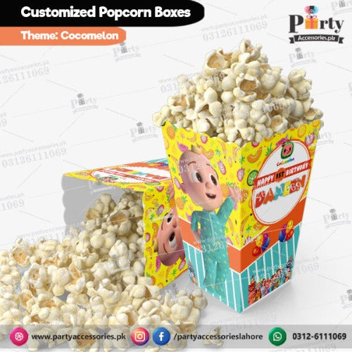 Personalized Cocomelon Popcorn Boxes | 2 Sizes Available ...