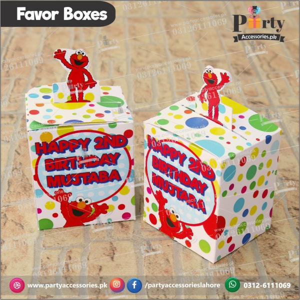 Customized elmo theme Favor / Goody Boxes – PartyAccessories.com.pk