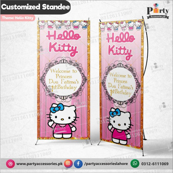 Hello Kitty Customized Welcome Standee for Birthday Entrance Decor ...