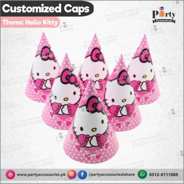 Customized caps in hello kitty theme birthday party – PartyAccessories ...