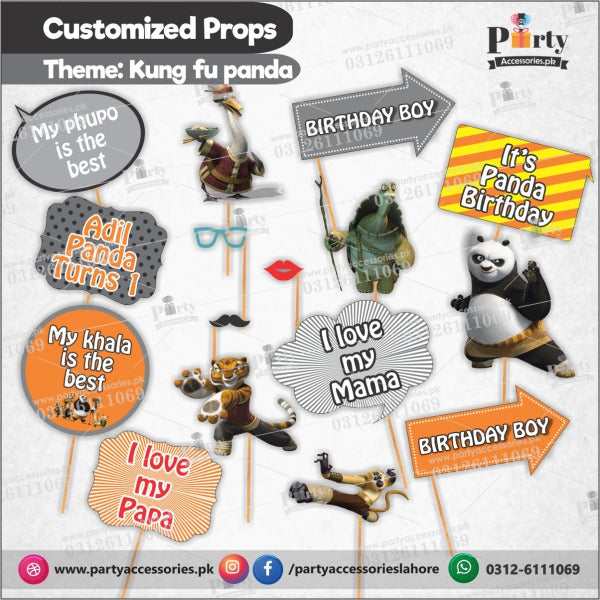Customized props set for Kung fu Panda theme birthday party ...