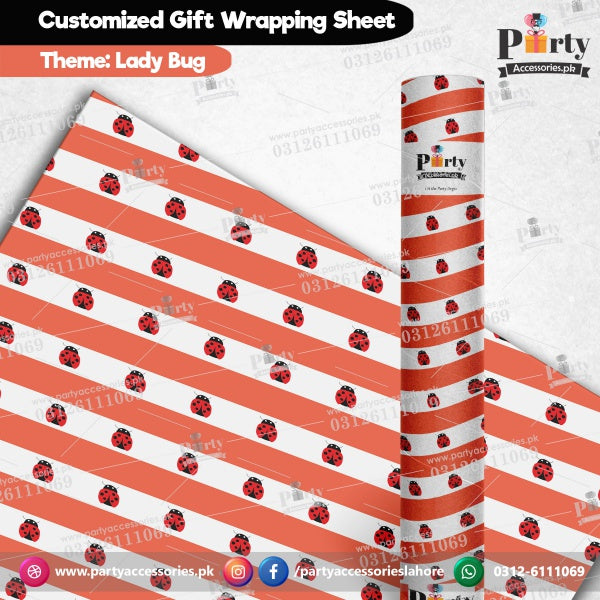 Miraculous Ladybug Theme Gift Wrapping Sheets – Pack of 2 ...