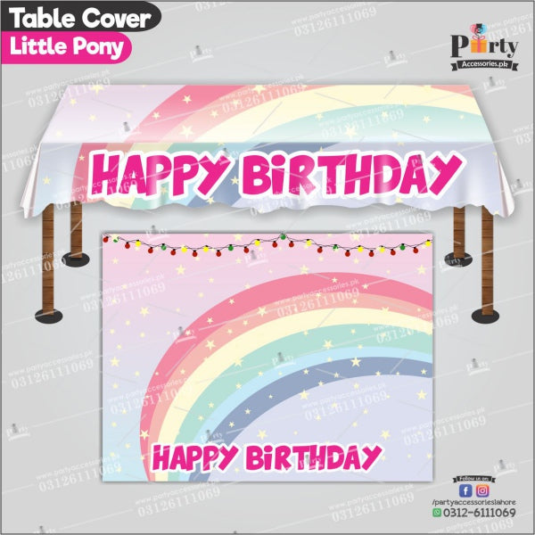 Customized Little Pony Theme Birthday table top sheet ...