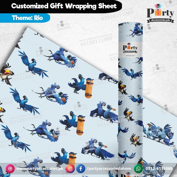 Gift wrapping sheets for Rio theme birthday party – PartyAccessories.com.pk