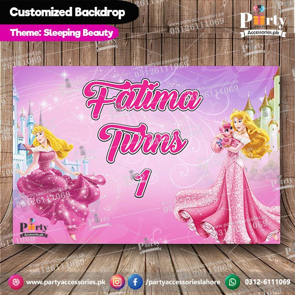 Customized Aurora Princess Theme Birthday Party Backdrop ...