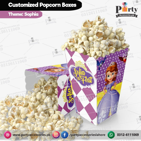 Spectacular Sofia the First Party Popcorn Boxes - 6 Pack ...