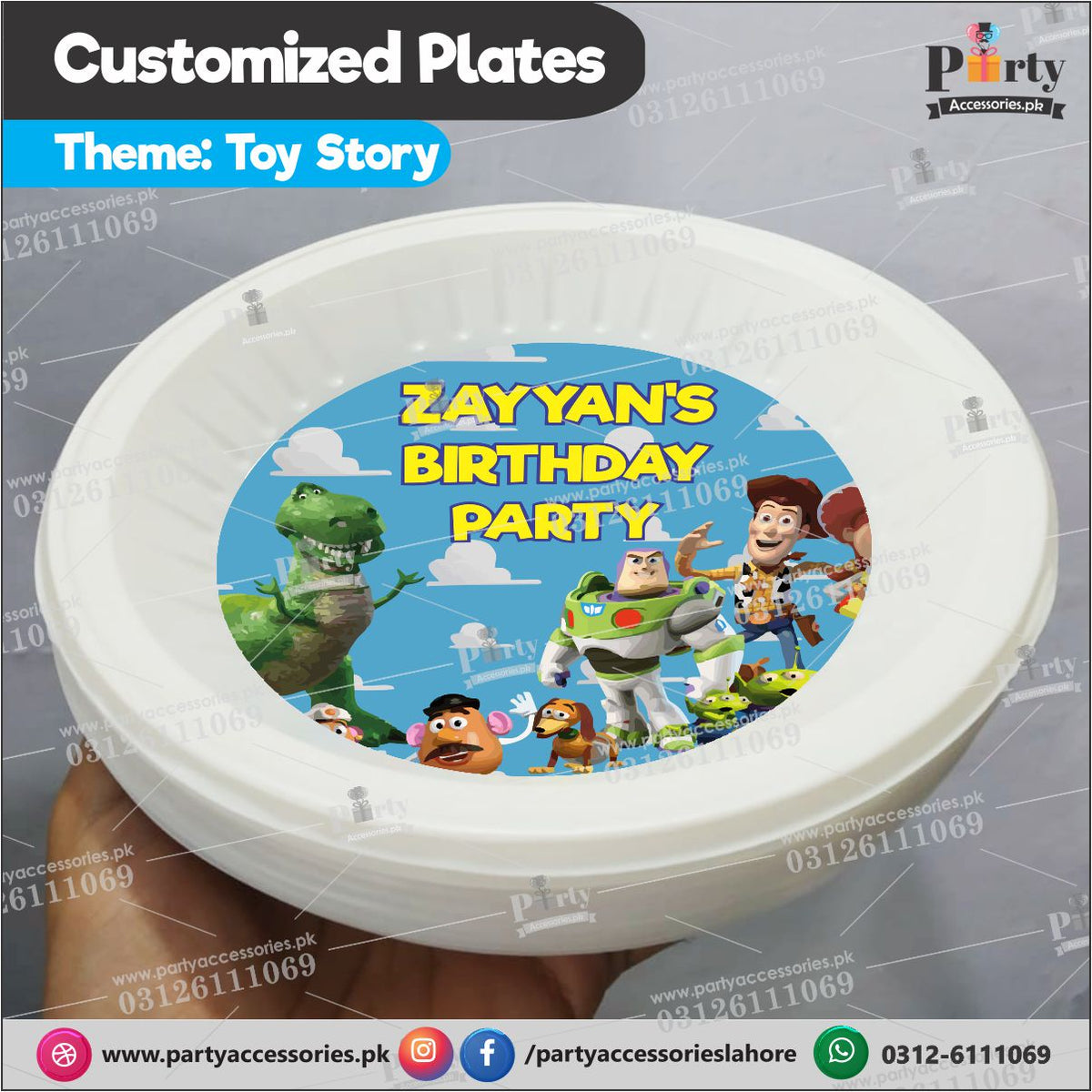 Customized Toy Story Disposable Plates – Party Tableware ...